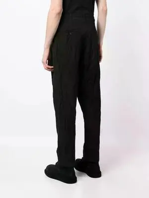 FORME D'EXPRESSION Four-pocket Drop-crotch Trousers - Black