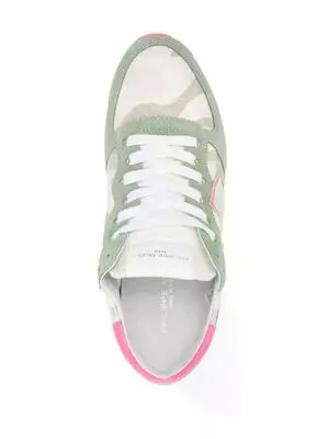 Philippe Model Camouflage-pattern Suede Sneakers - Green