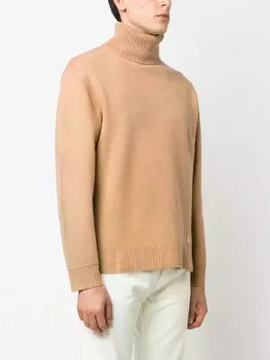 A.p.c. Logo-print Wool Jumper - Brown