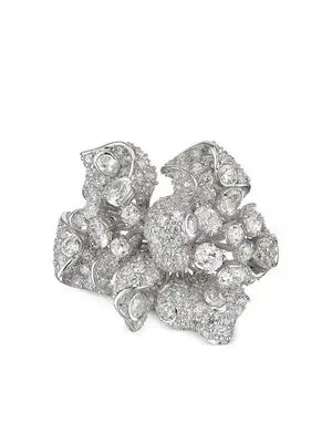ANABELA CHAN 18kt White Gold Magnolia Diamond Ring