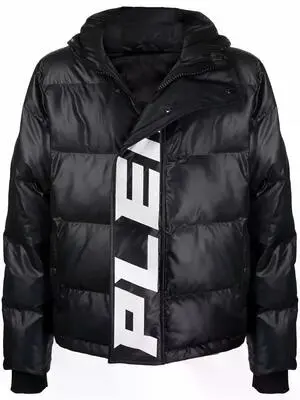 Philipp Plein Logo-print Hooded Padded Jacket - Black