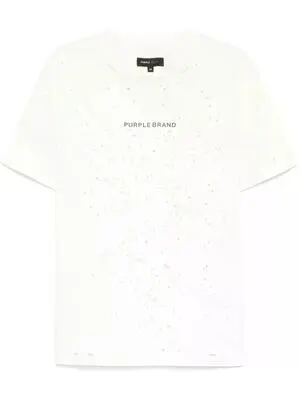 PURPLE BRAND Ripped T-shirt