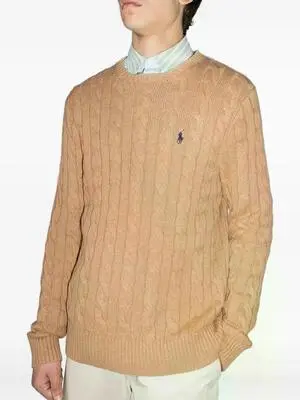 Polo Ralph Lauren Cable Knit Jumper - Brown