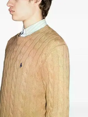 Polo Ralph Lauren Cable Knit Jumper - Brown
