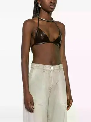 Rick Owens Leather Bra Top