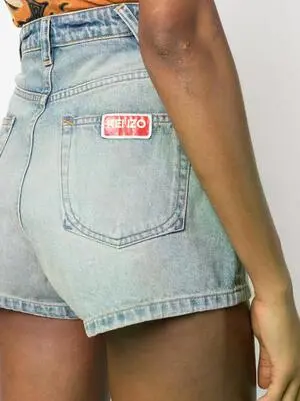 Kenzo High-waisted Denim Shorts