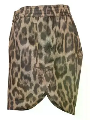 Stella McCartney Leopard-print Shorts - Neutrals