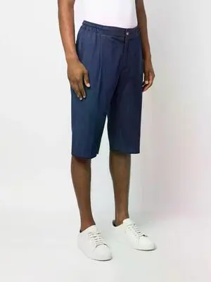 Kiton Elasticated Denim Shorts