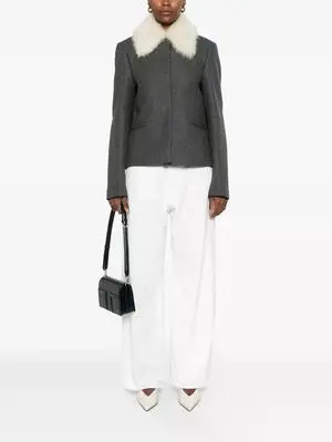 TOTEME Shearling-collar Wool-blend Jacket