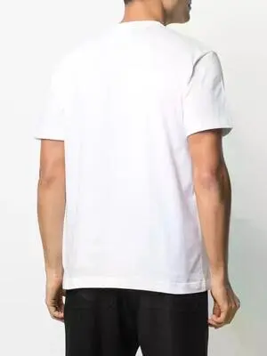Play Comme Des Garcon Embroidered Logo Cotton T-shirt - White