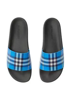 Burberry Checked Slides