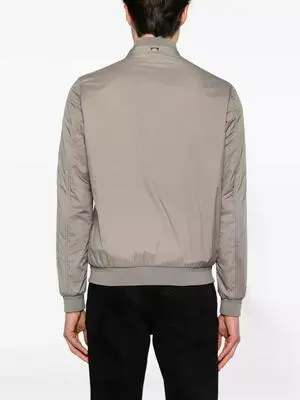 Herno Ecoage Band-collar Bomber Jacket - Grey