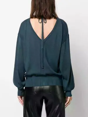 Patrizia Pepe Boat-neck Long-sleeve Top