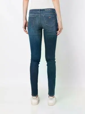 Emporio Armani Embroidered-logo Jeans