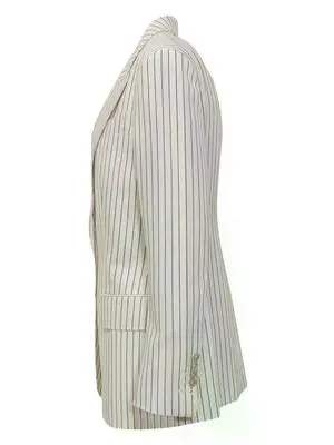 TOM FORD Striped Blazer - White