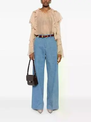 Alberta Ferretti Chiffon Blouse