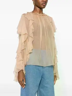 Alberta Ferretti Chiffon Blouse