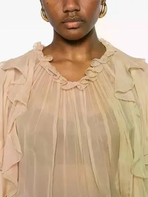 Alberta Ferretti Chiffon Blouse