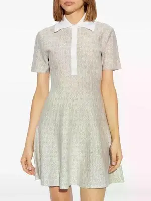 Givenchy Monogram Wool-blend Dress - Neutrals