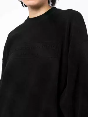 Alexander Wang Logo-embroidered Ribbed Sweater