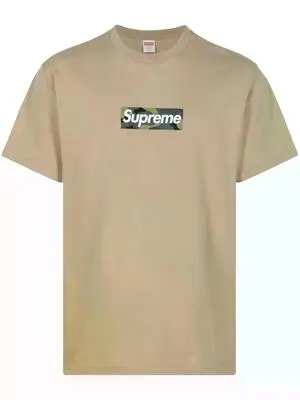 Supreme Box Logo Cotton T-shirt - Neutrals