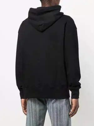 MSGM Logo Print Hoodie - Black