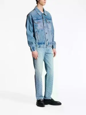 Balmain 70s Logo-patch Denim Jacket