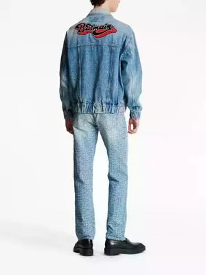 Balmain 70s Logo-patch Denim Jacket