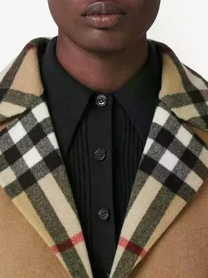 Burberry Reversible Check Wool Coat