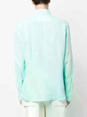 HACKETT Logo-embroidered Linen Shirt