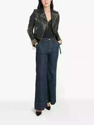 TEMPERLEY LONDON Samara Studded Leather Biker Jacket