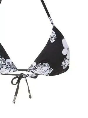 AMIR SLAMA Floral-print Triangle Bikini