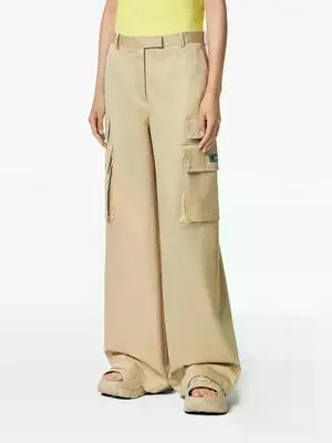 Versace High-waist Wide-leg Trousers