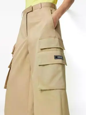 Versace High-waist Wide-leg Trousers