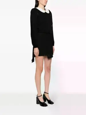 MAISON MARGIELA Peter Pan-collar Wool Minidress