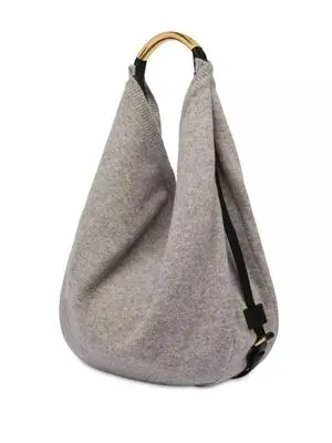 Moschino Intarsia-knit Logo Tote Bag