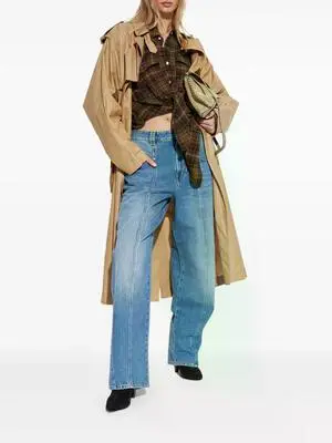 Isabel Marant Étoile Belted Double-breasted Trench Coat