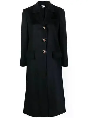 Thom Browne Wide-lapel Single-breasted Overcoat