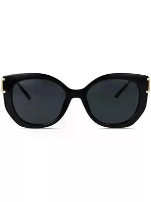 Michael Kors Round-frame Sunglasses With Tinted Lenses - Black
