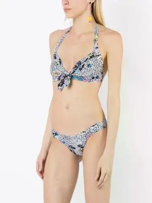 AMIR SLAMA Graphic-print Bikini Set