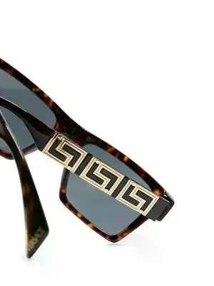 Versace Tortoiseshell-effect Square Frame Sunglasses