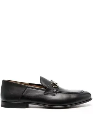 FERRAGAMO Gancini-buckle Leather Loafers
