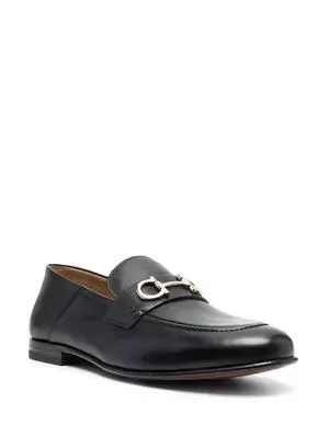 FERRAGAMO Gancini-buckle Leather Loafers