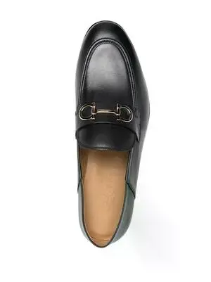 FERRAGAMO Gancini-buckle Leather Loafers