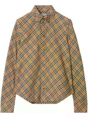 Burberry Check-pattern Cotton Shirt