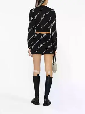 ROTATE BY BIRGER CHRISTENSEN Logo-embellished Cropped Jumper