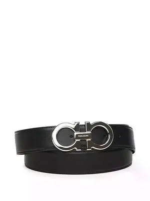 FERRAGAMO Gancini Buckle Belt - Black
