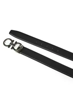 FERRAGAMO Gancini Buckle Belt - Black