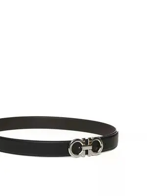 FERRAGAMO Gancini Buckle Belt - Black
