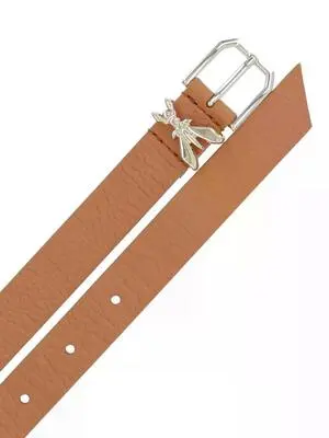 Patrizia Pepe Charm-detail Leather Belt - Brown